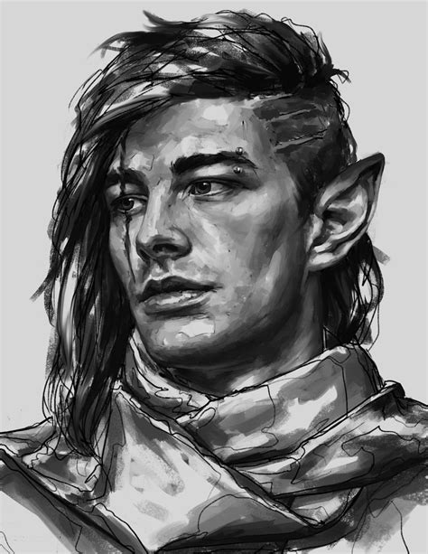 Elve Sketch I By Yorsyh On Deviantart