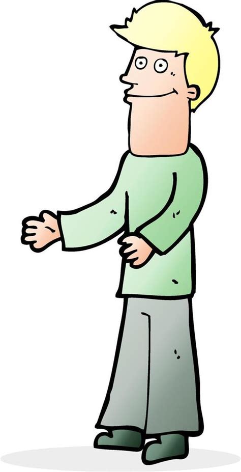 Cartoon Man Shrugging Shoulders 12156986 Vector Art At Vecteezy
