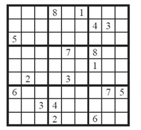 Sudoku Juegos Para Periodicos Sudoku Suma X Juego Que