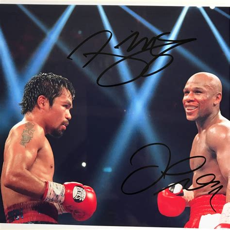【中古】フロイド・メイウェザーjr、マニー・パッキャオ直筆サイン入り写真の落札情報詳細 ヤフオク落札価格検索 オークフリー