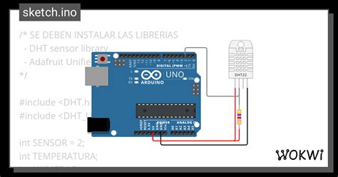 Sensor Dht22 Wokwi Esp32 Stm32 Arduino Simulator