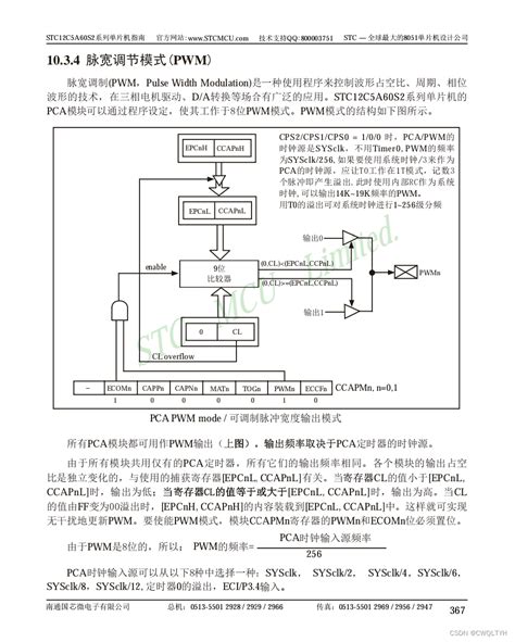 基于stc12c5a60s2系列1t 8051单片机可编程计数阵列ccppcapwm模块的pwm（脉冲宽度调制）应用stc12c56