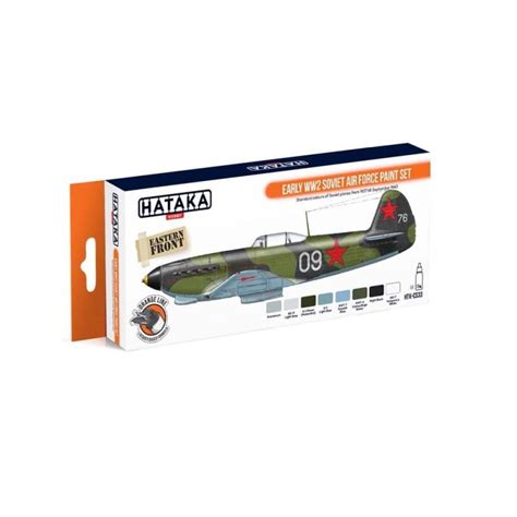 Hataka Htkcs33 Early Wwii Soviet Airforce Set Orange Line Lacquer