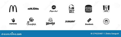Mcdonalds Kfc Taco Bell Burger King Pizza Hut Dominos Popeyes Chickfila Subway Papa