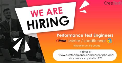 Crestech Software Crestech Software Systems Is Hiring For Performance Test Engineers Facebook
