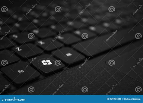 Windows Logo On Laptop Keyboard Keys Editorial Image Image Of Laptop Electronic 279234845