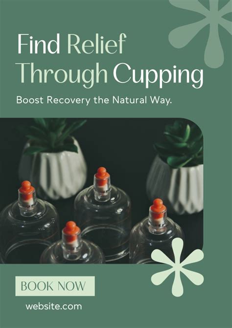Cupping Therapy Wellness Guide Poster Discover The Benefits Of