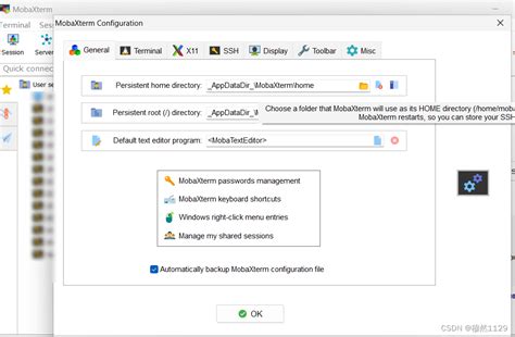 Mobaxterm配置文件位置 Csdn博客