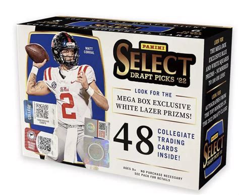 2022 Select Draft Picks Football Mega Box With 6 Packs Pristine Auction