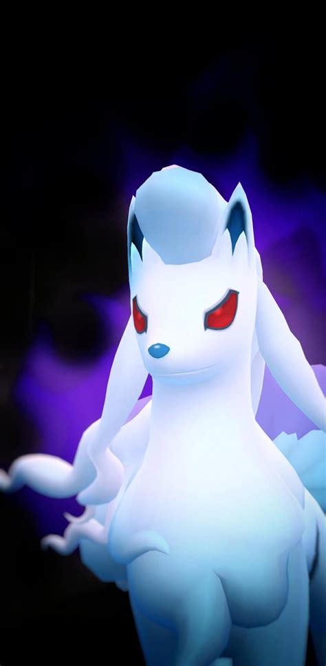 And Now I Made A Shadow Alolan Ninetails Portraitwallpaper Rpokemongo