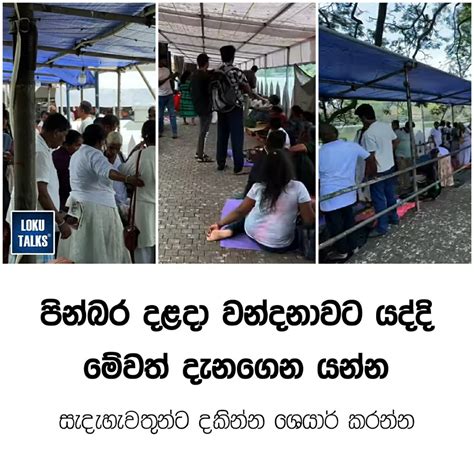 ලොකු දළදා ප්‍රදර්ශනයට යන්න ඉන්න හැමෝම මේක කියවලා දැනුවත් වෙලා යන්න ඔන්න ඉතින් දලදා වැදගන්න