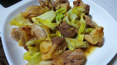 鶏もも肉と春キャベツのにんにく炒め By Sakanaにいさん 【クックパッド】 簡単おいしいみんなのレシピが365万品