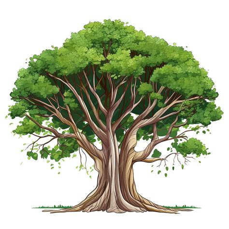 illustration of tree on white background generative ai premium ai generated image