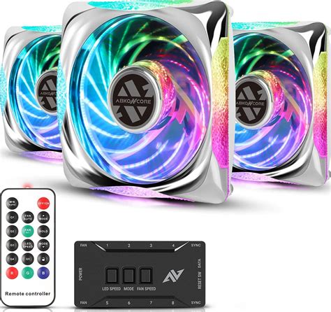 Abkoncore Cc120 3 In 1 Led Cpu Cooler I Over 62 Led Modes 5v Argb