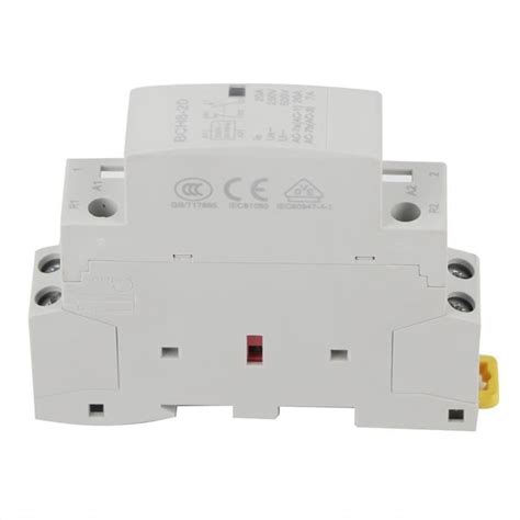 QID Contacteur AC Domestique Sur Rail DIN 2P 20A 220V 230V 50 60Hz