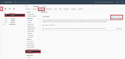 How To Disable Vcls On A Vsphere Cluster Using Retreat Mode Vdan