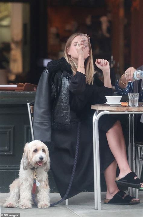 Alice Eve Enjoys A Relaxing Lunch With Her Mother Sharon Maughan And