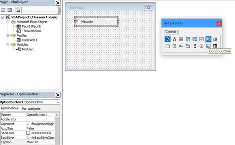 Bouton Doption En Excel Vba Automate Excel