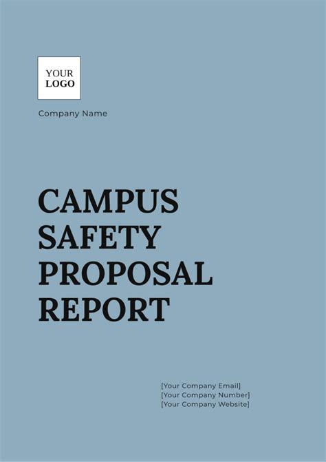 Free Campus Safety Proposal Report Template To Edit Online