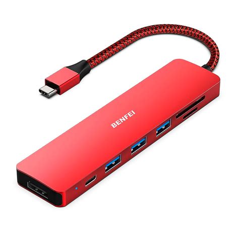 Hub Usb C Benfei 7x1 Hdmi 4k60hz 100w Pd 3 Usb 30 Sdtf Shopee Brasil