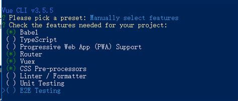Vue Cli3预设preset记录 Lxzltg 博客园