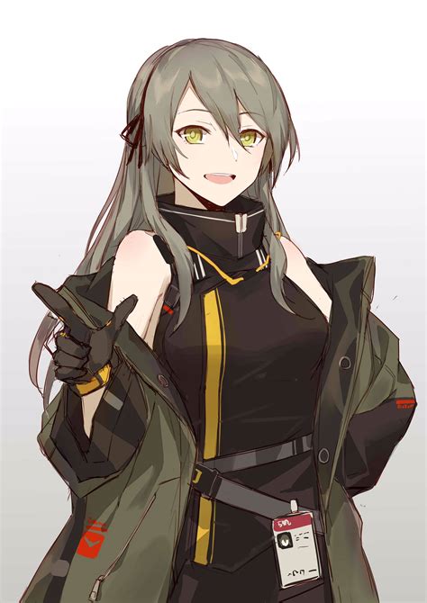 배경 화면 애니메이션 소녀들 소녀 전선 Ump40 Girls Frontline 긴 머리 Long Sleeves