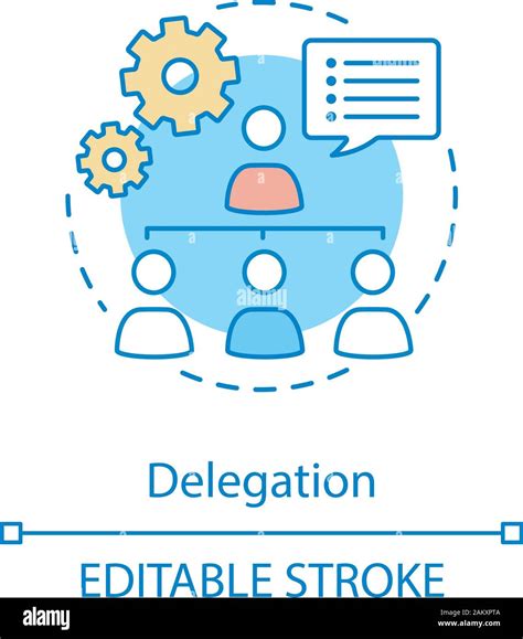 Delegation Concept Icon Duties Distribution Leadership Teamwork
