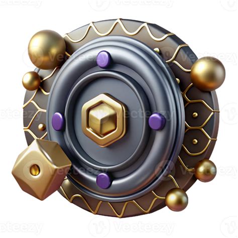 Extraordinary Abstract Cipher Disk Isolated Metallic Sheen Genuine 60671728 Png