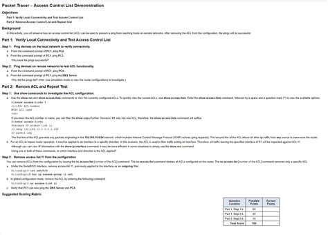 5 2 2 4 Packet Tracer — Acl Demonstration Gunyeop Lee Medium