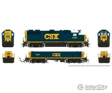 Rapido 039534 Ho Emd Gp39 Mother Slug Dc Dcc Sound Csx Yn3 Scheme