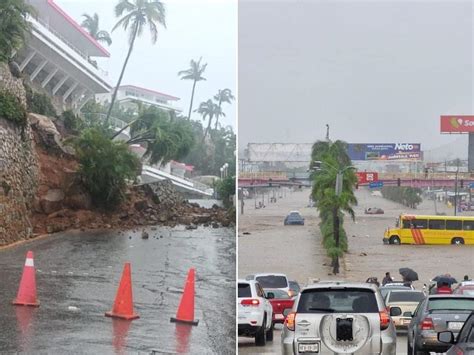 ¿se Repite Lo De Otis Huracán John Azota Acapulco Deja Inundaciones Y