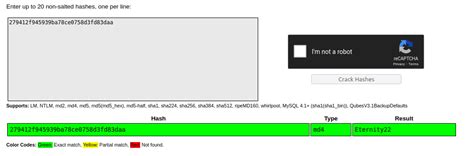 Tryhackme Crack The Hash
