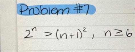 Solved Problem 7 2n N 1 2 N6 Chegg Com