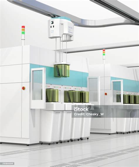 Semiconduct Wafer Cleaning Etching And Oht System In Fab Cleanroom