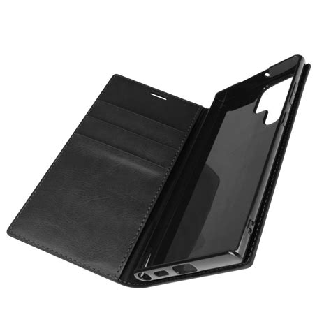 Avizar Funda de Piel Tarjetero con Soporte Vídeo Negro para Samsung