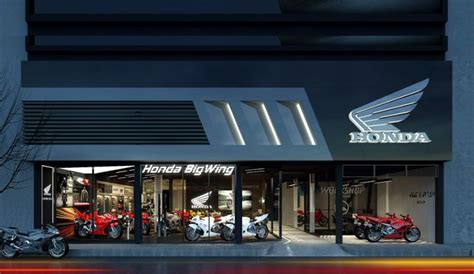 Honda Bigwing Whitesp Ce Motorcycle Showroom Bike Room Design