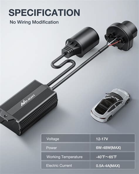 Nilight 9007HB5 LED CANbus Decodificador Arnés antiparpadeo sin errores Condensador de