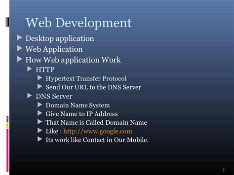 Introduction To Web Development