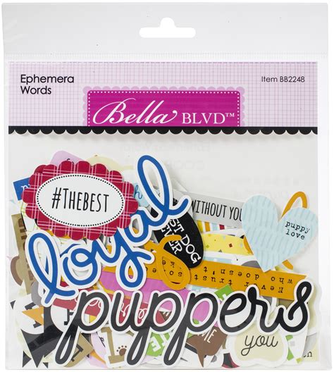 Bella Blvd Cardstock Ephemera Words Cooper 815462029960