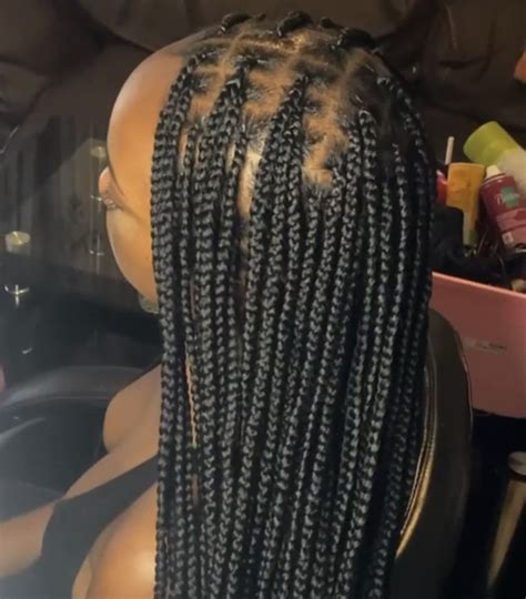 Small Knotless Braids South London Afro Hairdresser Near Me Frohub