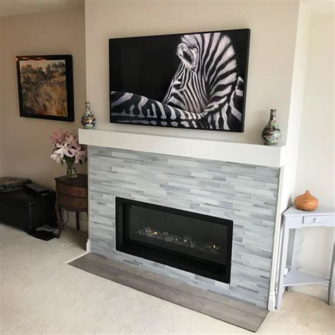 30 Fireplace Tile Ideas That Are Pretty And Practical Blitsy