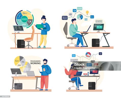 Teknik Dan Pengkodean Programmer Programmer Bekerja Pada Pengembangan