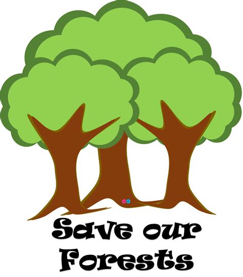 Poster On Save Trees With Slogan