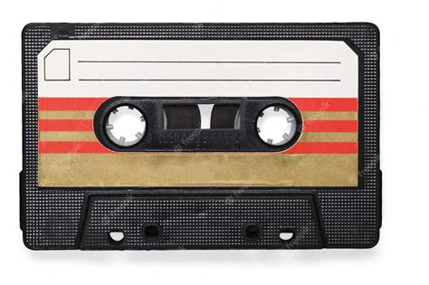 Premium Photo Cassette Tape Isolated On White