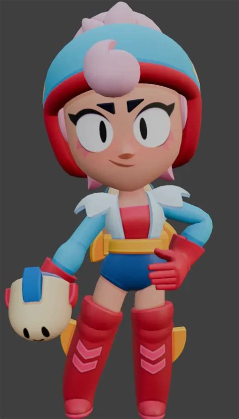 Janet Brawl Stars By Goatgamez Download Free Stl Model