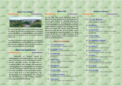 One Week Online Faculty Development Programme On Generative AI Models And Applications Of