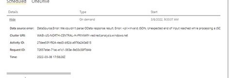 Power Bi Refresh Failing In Service But Working Fi Microsoft Fabric Community