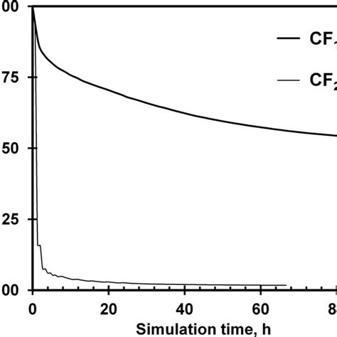 two point correlation functions curve obtained on the fib sem images