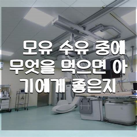 모유 수유 중에 무엇을 먹으면 아기에게 좋은지