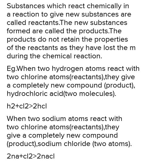 Reactant Example